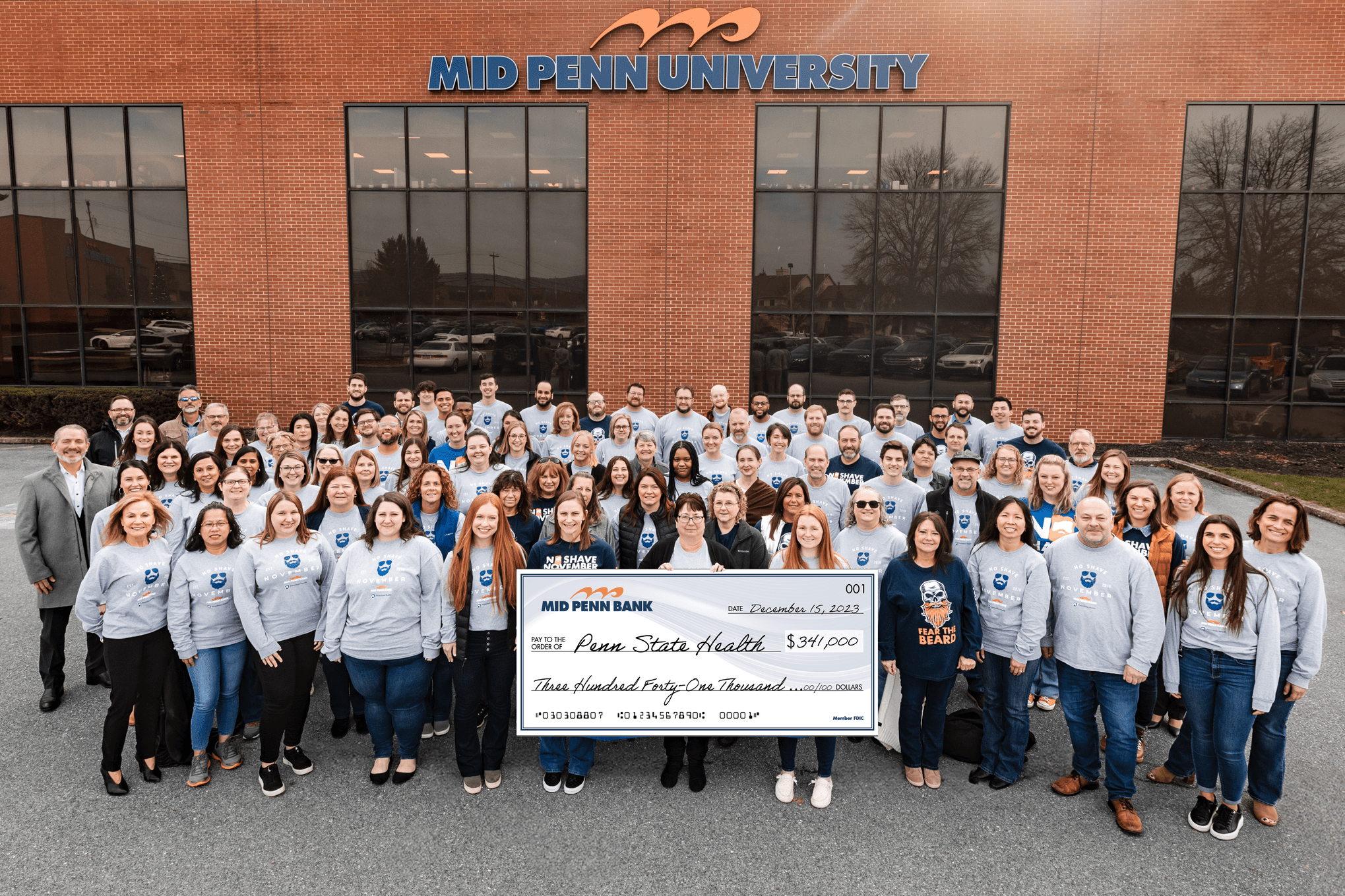 MID PENN BANK RAISES $341,000 DURING “NO SHAVE NOVEMBER” CAMPAIGN | Mid ...